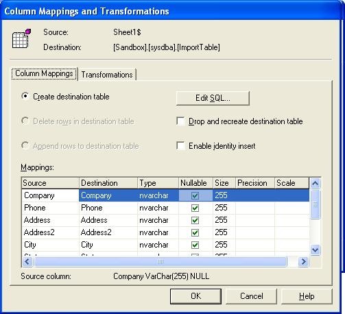 Importing Data Into Saleslogix Using Sql Dts Part 2 Customer Fx